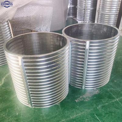 China Wedge Wire Screen Mesh Tube Stainless Steel Wire Wrapped Metal Filter Cylinder Liquid Filter Johnson for sale