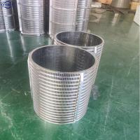 China Wedge Wire Screen Mesh Tube Stainless Steel Wire Wrapped Metal Filter Cylinder Liquid Filter Johnson for sale