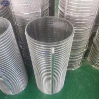 China stainless steel johnson wedge wire screens filter tube water well sieve mesh for grain drying for sale