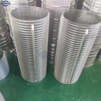 China stainless steel johnson wedge wire screens filter tube water well sieve mesh for grain drying for sale