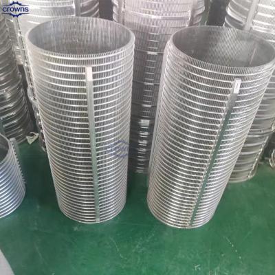 China stainless steel johnson wedge wire screens filter tube water well sieve mesh for grain drying for sale