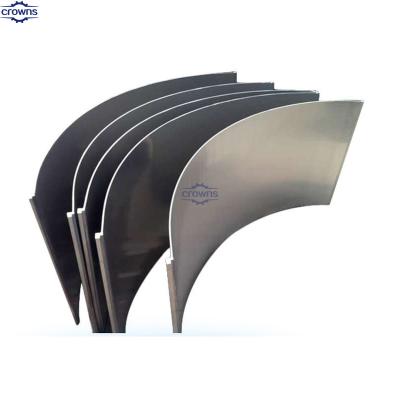 China Sieve bend screen 25um 30 50 100 micron 304 stainless steel welded wedge wire screen for sale