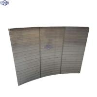 China Sieve bend screen 25um 30 50 100 micron 304 stainless steel welded wedge wire screen for sale