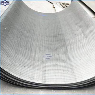 China SS316 50micron 75 micron 120 angle wedge wire sieve bend screen for corn starch production for sale
