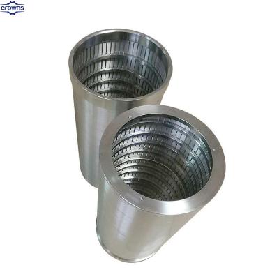 China industrial stainless steel johnson pressure sieve wedge wire centrifuge screen baskets for sale