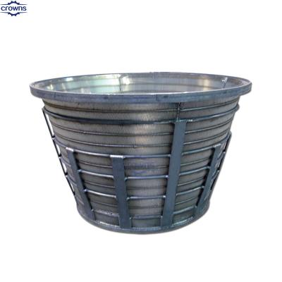 China Baskets Metal Stainless Steel Mesh Filter Coal Cylinder Sieve Screen Water Centrifuge Wedge Wire Centrifugal Basket for sale