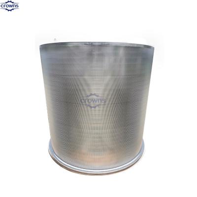 China industrial stainless steel johnson pressure sieve wedge wire centrifuge screen baskets for sale