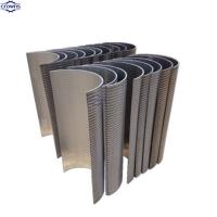 China Sieve bend screen 25um 30 50 100 micron 304 stainless steel welded wedge wire screen for sale