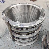 China 304 316 Micron Stainless steel wedge wire Johnson filter mesh with stiffeners screen for sale