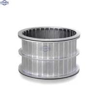 China industrial stainless steel johnson pressure sieve wedge wire centrifuge screen baskets for sale