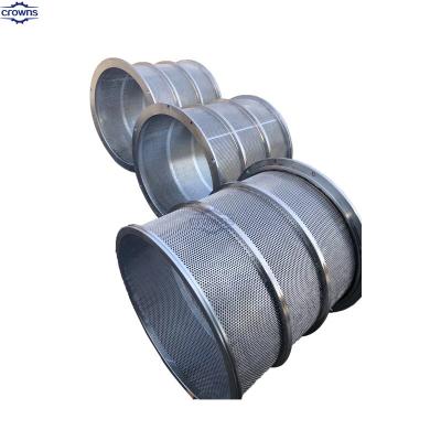 China industrial stainless steel johnson pressure sieve wedge wire centrifuge screen baskets for sale