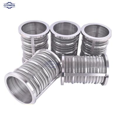 China Dust water treatment 304 316 316L stainless steel Johnson wedge wire screen/ mine sieve screen for sale