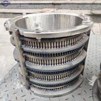 China 0.5mm 0.7mm 1mm gap Welded Wedge Wire Screen/ Johnson Well Pipe Bar Screens Filter Sieve bend screen for sale