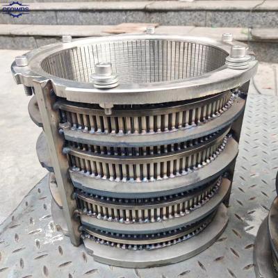 China 0.5mm 0.7mm 1mm gap Welded Wedge Wire Screen/ Johnson Well Pipe Bar Screens Filter Sieve bend screen for sale