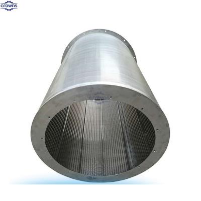 China Paper Mill Cleaning Equipment Stainless Steel Industrial Sieve Screen for sale