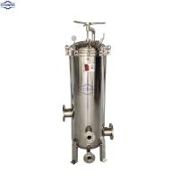 China Food grade 10 inch stainless steel 304 or 316L single cartridge filter housing for palm oil purification for sale