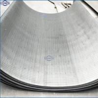 China Sieve bend screen 25um 30 50 100 micron 304 stainless steel welded wedge wire screen for sale