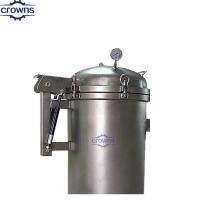 China Stainless Steel Triclamp Liquid Single Mesh Micron Industry Bag Filter Housing for sale