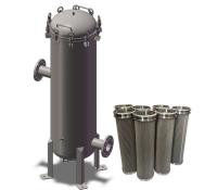 China 25-350 Mircon Micron Rating Bagho Filter Cages with Filter Bag Capacity of 3000L/Hour for sale