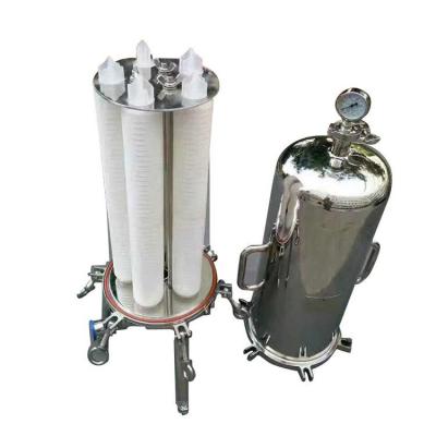 China 50 GPM Flow Rate High Flow Cartridge Filter Housing with Flange Connection for sale