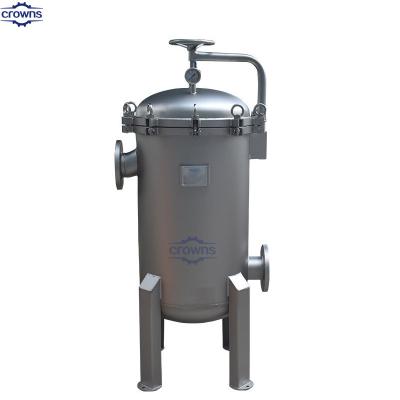 China Stainless Steel Multi Bags Filter Housing Industrial Water Filters For Food Industry for sale