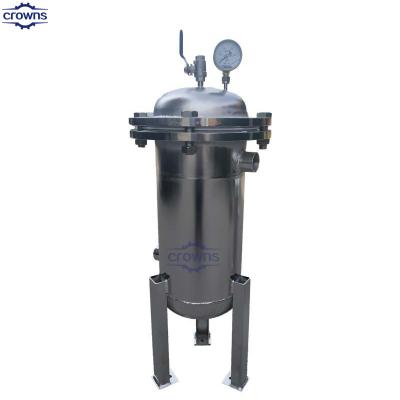 China Stainless Steel Multi Bags Filter Housing Industrial Water Filters For Food Industry for sale