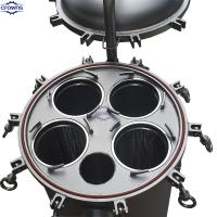 China Stainless Steel Multi Bags Filter Housing for Industrial Filtration for sale