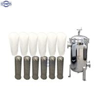 China Stainless Steel Bag Filter Housing with Strong Dirt Holding Capacity and Energy Saving for sale