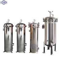 China Stainless Steel Multi Bags Filter Housing Industrial Water Filters For Food Industry for sale