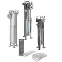 China Max.Operating Pressure 6.0bar 87psi Stainless Steel Bag Filter Housing for sale
