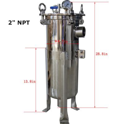 China 7 10 Mm Thickness High Pressure Filter Housing For 6.0bar Max. Operating Pressure for sale