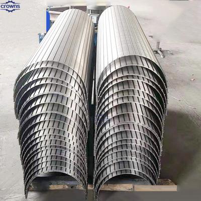 China Stainless Steel Sieve Bend Screen For Wastewater Treatment, 0.3mm Slot Size for sale