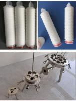 China 20000L/Hour Industrial Cartridge Filters with Flange Inlet and Polypropylene Filter Media for sale