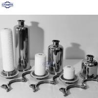 China V-Clamp Inlet 2 Bag Size Industrial Water Filtering System For Water Purification for sale