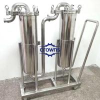 China Stainless Steel Bag Filter Housing for Heavy Duty Filtration and Wire size 2x3mm Etc for sale