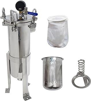 China Stainless Steel 304/316 Bag Filter Housing Single And Multi Bag Filter Housing For RO System for sale