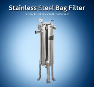 China Stainless Steel 304/316 Bag Filter Housing Single And Multi Bag Filter Housing For RO System for sale