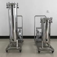 China Stainless Steel Bag Filter Water Treatment Food Well Water Tap Water Filtration Equipment for sale