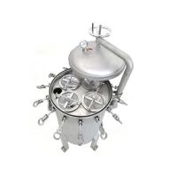 China SS 304 Water Bag Filter Housing Multi Bag Filter Housing For Liquid Filtration for sale