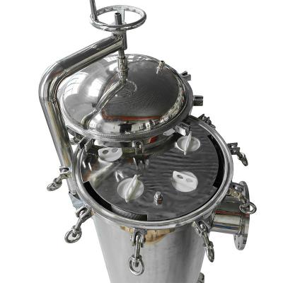 China Industrial Sediment Filtration Solution Stainless Steel Multi Cartridge Filter Housing for sale