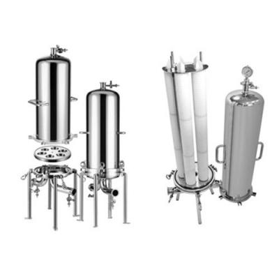 China Ss Cartridge Filter Housing For Water Purification Stainless Steel Series Multi Cartridge Filter Housing Chamber for sale
