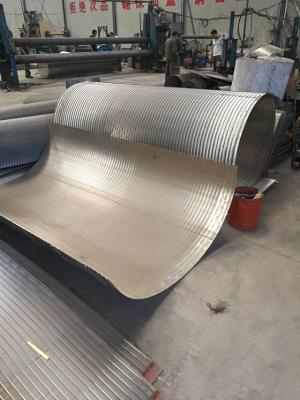 China Customizable Wedge Wire Screen in Stainless Steel with Polishing and 7 10 Mm Thickness for sale