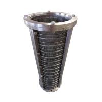 China Heavy-Duty Industrial Wedge Wire Wire Mesh Baskets with Welded Connection for sale
