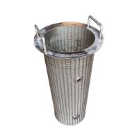 China Heavy-Duty Industrial Wedge Wire Wire Mesh Baskets with Welded Connection for sale