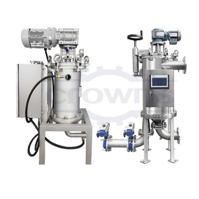 China Cylinder Scraper Type Highly Viscosity Liquids Self Cleaning Filter Stainless Steel Filter Housing for sale