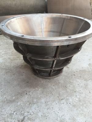 China Triangle Wedge Wire and 2*4mm Profile Wire Centrifuge Basket for 1500 Dimension L*W*H for sale
