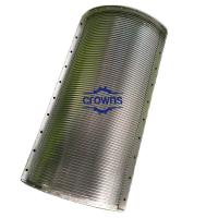 China Stainless Steel Wedge Wire Curve Screen Flat Screen Panel For Fishpond filtration for sale
