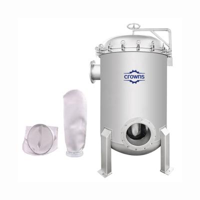 China Bag Filter Housing 304/316 SS Industry Stainless Steel Multi Bag Filter Housing Stainless Steel Depth Filter for sale