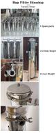 China Stainless Steel Bag Filter Housing for Pvc Filter Bags Customizable Length for sale