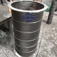 China Stainless Steel Separator Wedge Wire Drum Filter For Pig Dung Filtration for sale